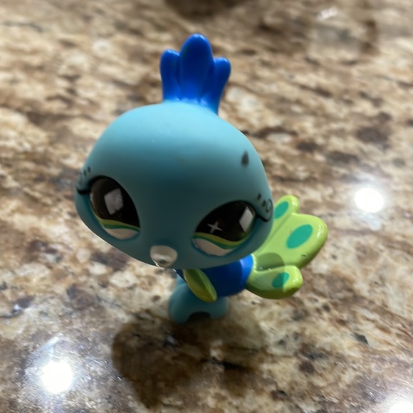 Littlest Pet Shop | Toys | Littlest Pet Shop Lps 463 Peacock Bird Blue ...